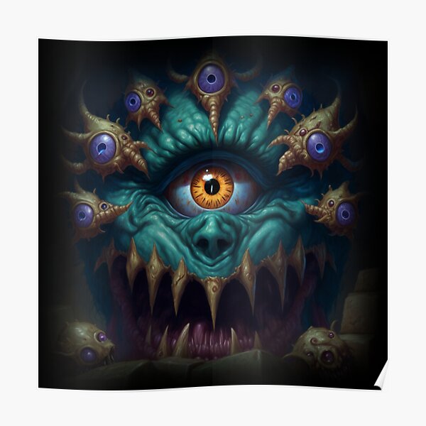 "Beholder: The All-Seeing" Poster for Sale by FForgeworks | Redbubble