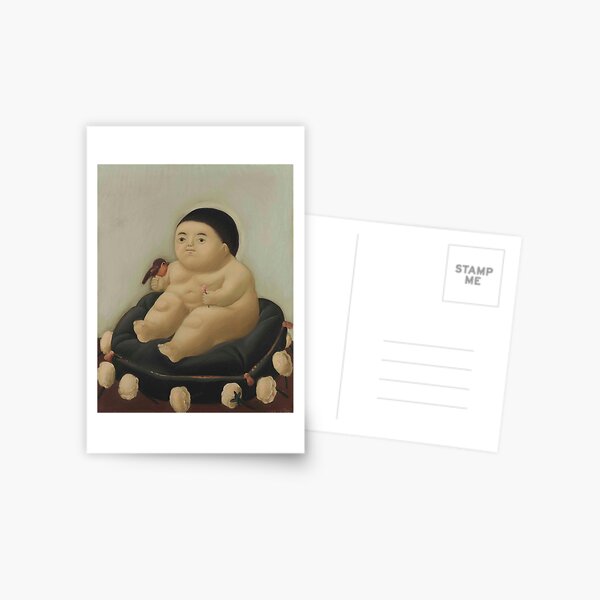 "Fernando Botero Baby Bird" Postcard for Sale by petersanne7 | Redbubble