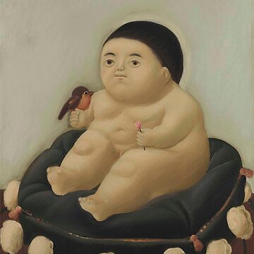 "Fernando Botero Baby Bird" Postcard for Sale by petersanne7 | Redbubble