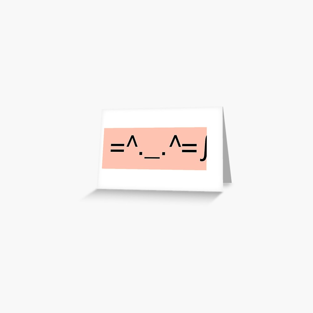 "Cat Emoji Text, Animal Emoticon, Cute Pet Meow Face Kaomoji, Minimal ...