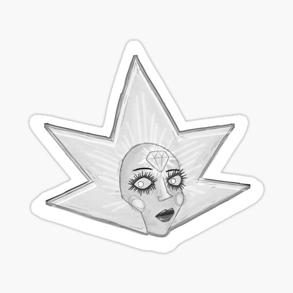 "White Diamond" Sticker for Sale by monsieur-victor | Redbubble