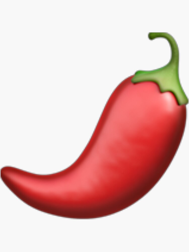 "Hot Pepper Emoji" Sticker for Sale by Popular-Gifts | Redbubble