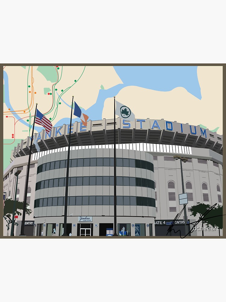 "Yankees Stadium" Sticker for Sale by dcheeart | Redbubble