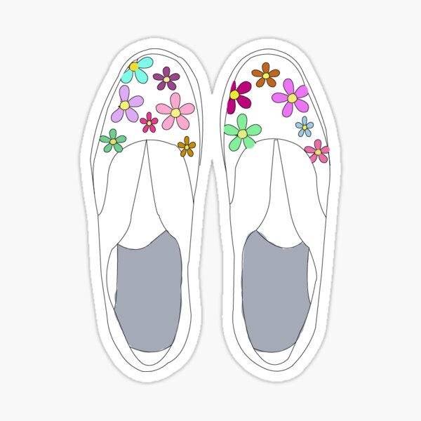 "flower. shoes" Sticker for Sale by Eso7 | Redbubble