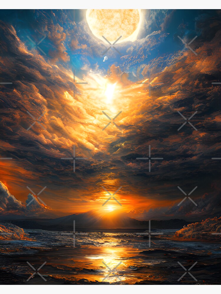 "The Midnight Sun - Fantasy Art" Sticker for Sale by NatureElements ...