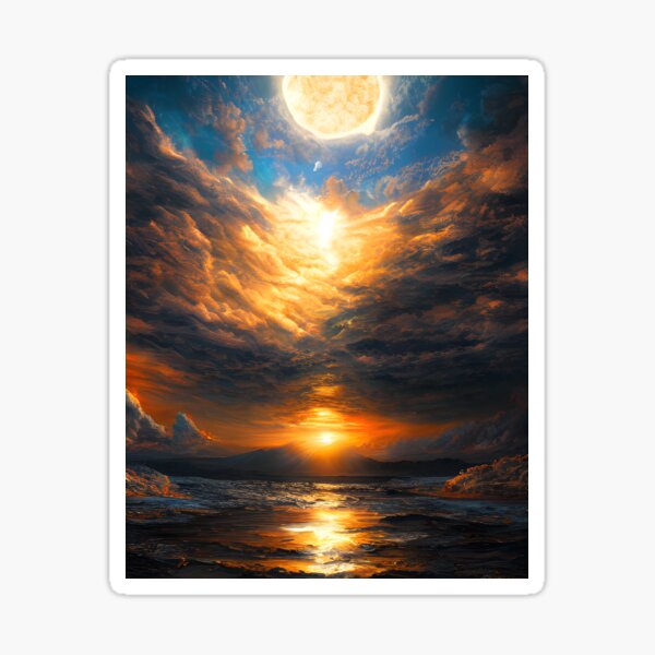 "The Midnight Sun - Fantasy Art" Sticker for Sale by NatureElements ...