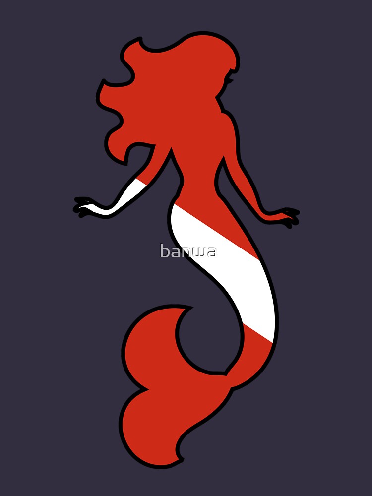 "Scuba Diving Mermaid Diver Down Flag " T-shirt for Sale by banwa ...
