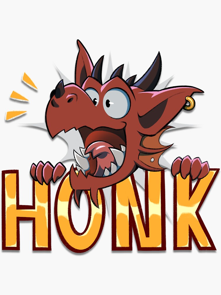 "Nid Honk" Sticker for Sale by NidtheDragon | Redbubble
