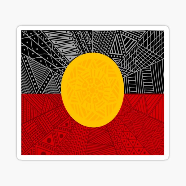 "Aboriginal flag with Tiwi design" Sticker for Sale by Meliapura-arts ...