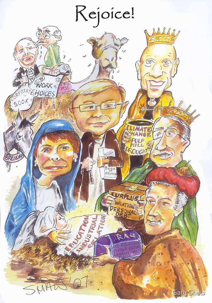 "Rejoice -2007 Labour Party Victory Christmas Card" by Gary Shaw ...