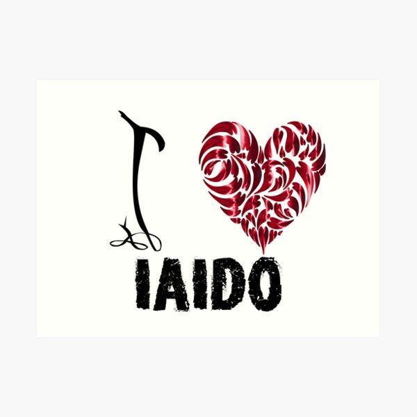 Lámina artística «Camiseta Iaido Design I Love Iaido» de ...