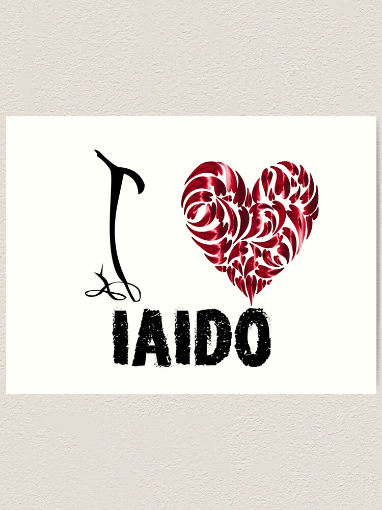 Lámina artística «Camiseta Iaido Design I Love Iaido» de ...