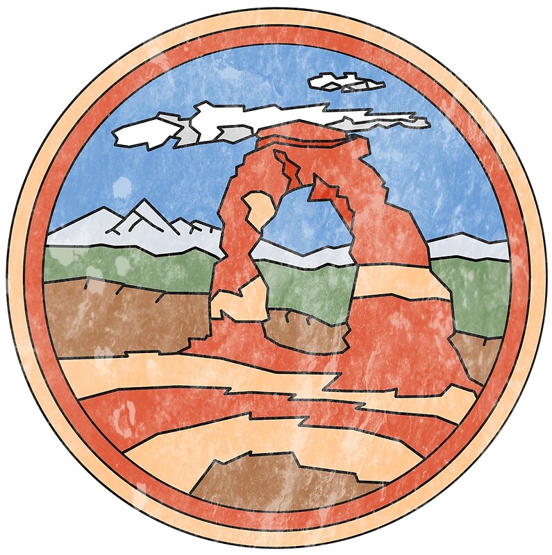 "Delicate Arch Design" by strayfoto | Redbubble