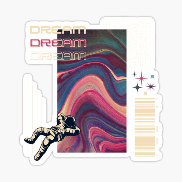 "Dream Dream retro design trapper keeper" Sticker for Sale by AMLUCI ...