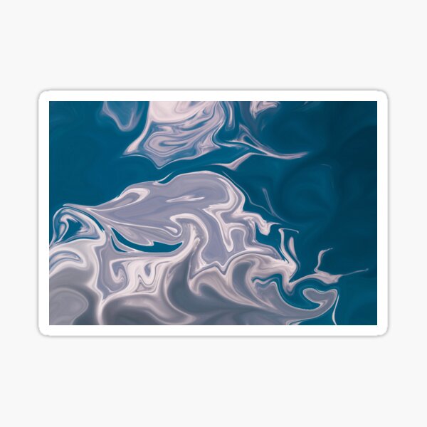"Sky Blue Theme Abstract" Sticker for Sale by procreativefox | Redbubble