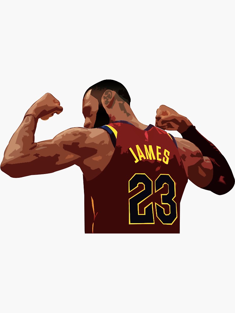 "LBJ" Sticker for Sale by amartinezart | Redbubble