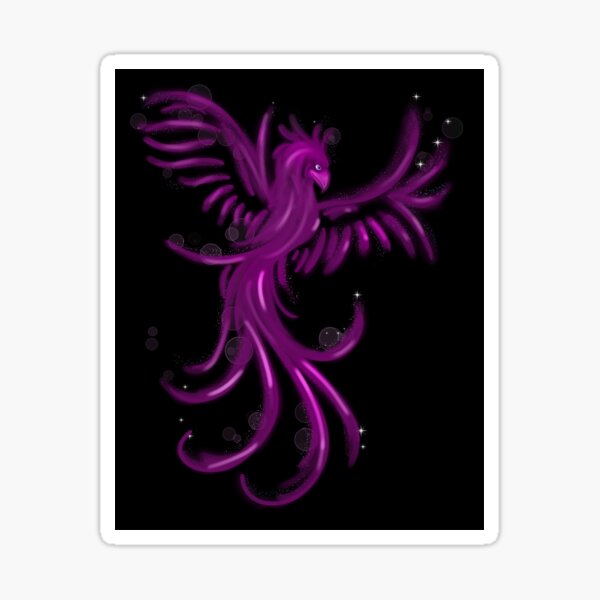 "Pink Phoenix" Sticker for Sale by Themys24 | Redbubble