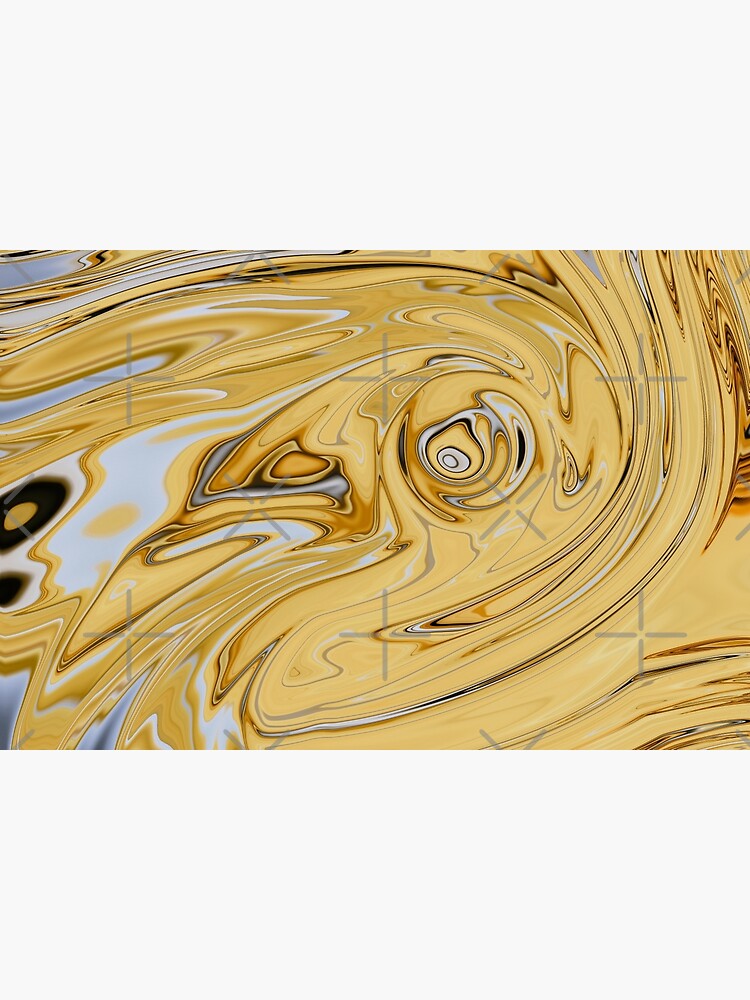 "abstract liquid golden sand color combination illustration" Poster for ...