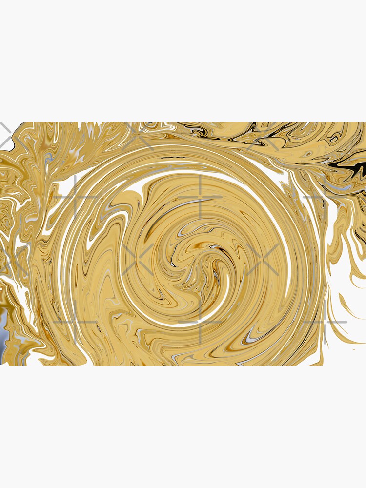 "abstract liquid golden sand color combination illustration" Sticker ...