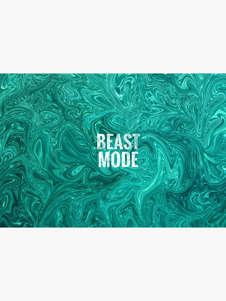 "Beast Mode Blue Abstract " Sticker for Sale by procreativefox | Redbubble