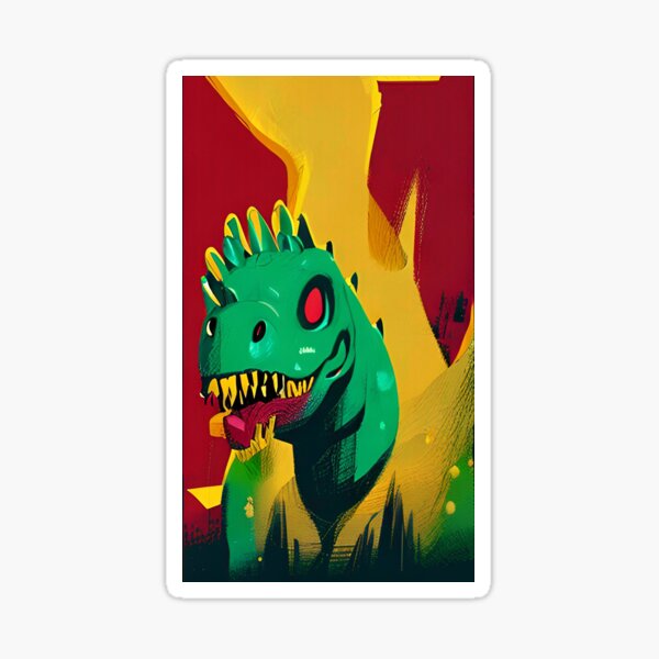 "Dinosaur ZL0159/22" Sticker for Sale by Zombielongy | Redbubble