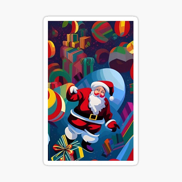 "Santa Claus ZL0100/22" Sticker for Sale by Zombielongy | Redbubble