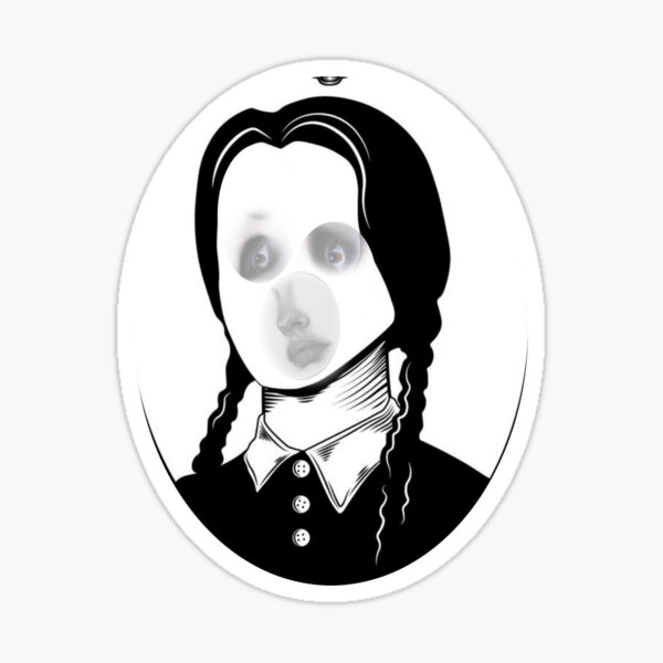 "Wednesday addams Netflix" Sticker for Sale by Galaxypoint | Redbubble