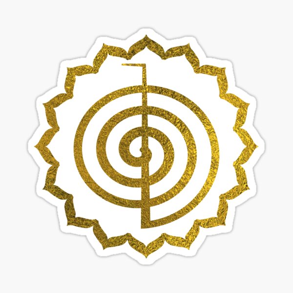 "Gold Choku Rei Symbol on lotus" Sticker by k9printart | Redbubble