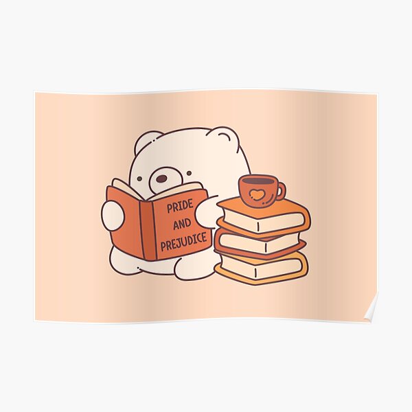 "Jane Austen Bear - Pride and Prejudice" Poster for Sale by WingItCute ...
