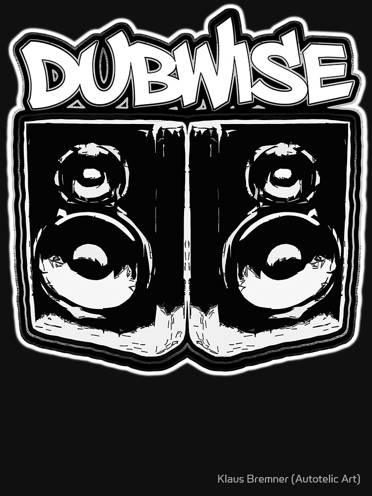 "Dubwise-DoubleSpeaker-B+W" T-shirt for Sale by fugazi75 | Redbubble ...
