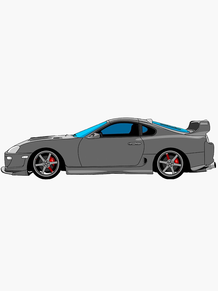 "Toyota Supra" Sticker for Sale by Garica | Redbubble