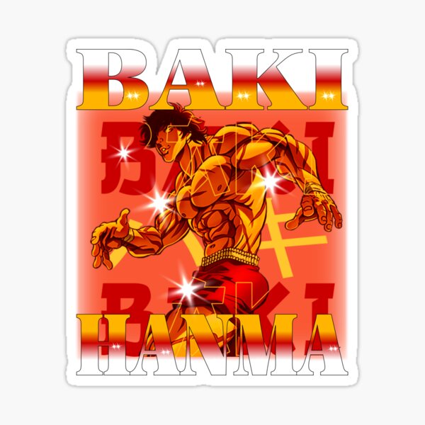 "Baki Hanma Anime Vintage Style Japanese" Sticker for Sale by ...