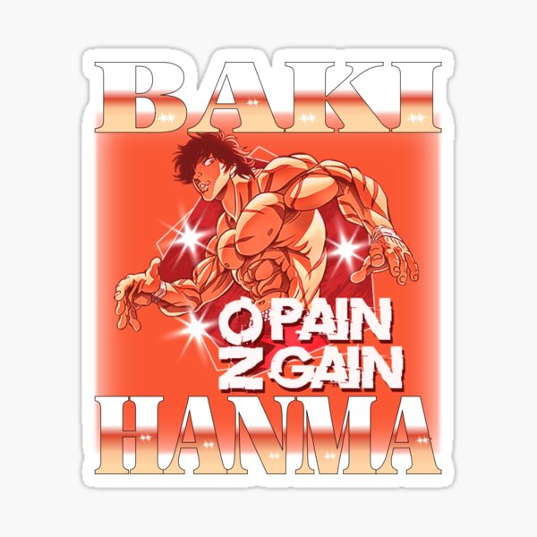 "Baki The Grappler - Baki Hanma fanart" Sticker for Sale by ...