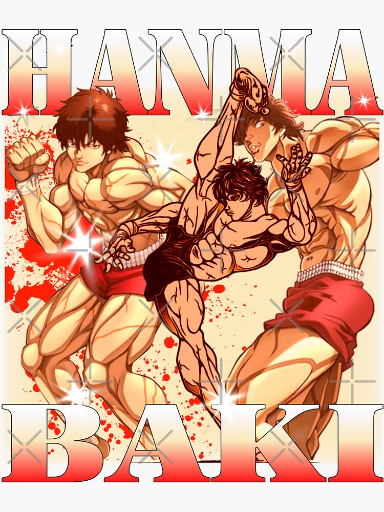 Baki Hanma Retro 90s Chemise Baki The Grappler Baki Hanma Gym