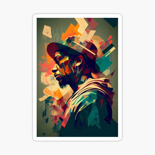"LA Rapper - Gangsta" Sticker for Sale by MarkColeImaging | Redbubble