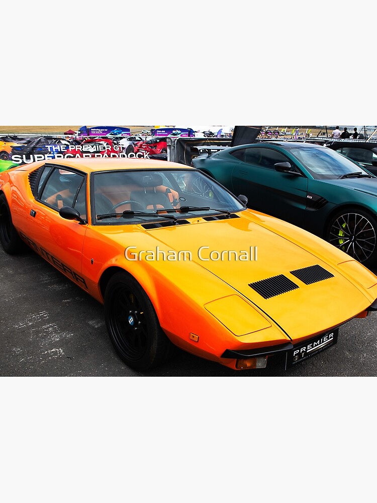 "Classic De Tomaso Pantera in Orange" Poster for Sale by GNC101 | Redbubble