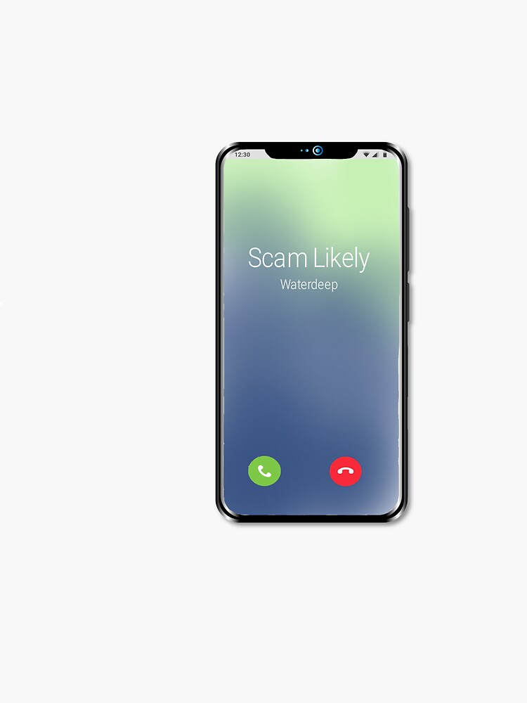 "Scam Likely Calling" Sticker for Sale by Anmarc | Redbubble