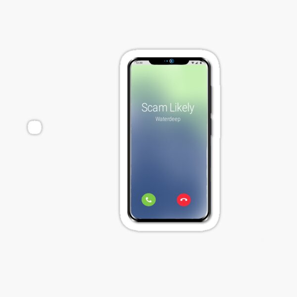 "Scam Likely Calling" Sticker for Sale by Anmarc | Redbubble