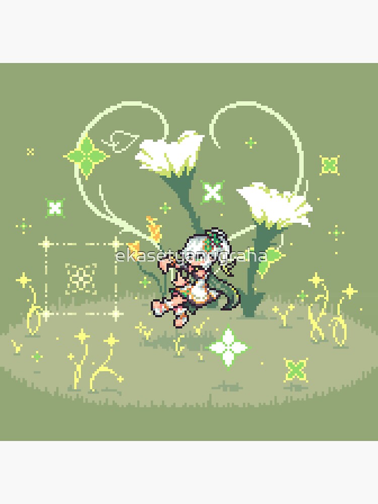 "Nahida - Genshin Impact Pixel Art" Photographic Print for Sale by ...