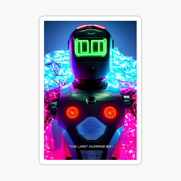"The Last Humans 041" Sticker for Sale by Mafiagroove | Redbubble