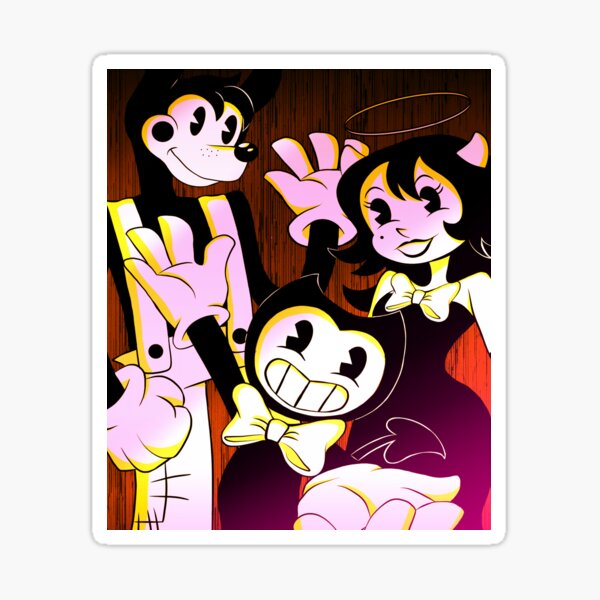 "bendy and the ink machine" Sticker for Sale by lovemyronaa | Redbubble
