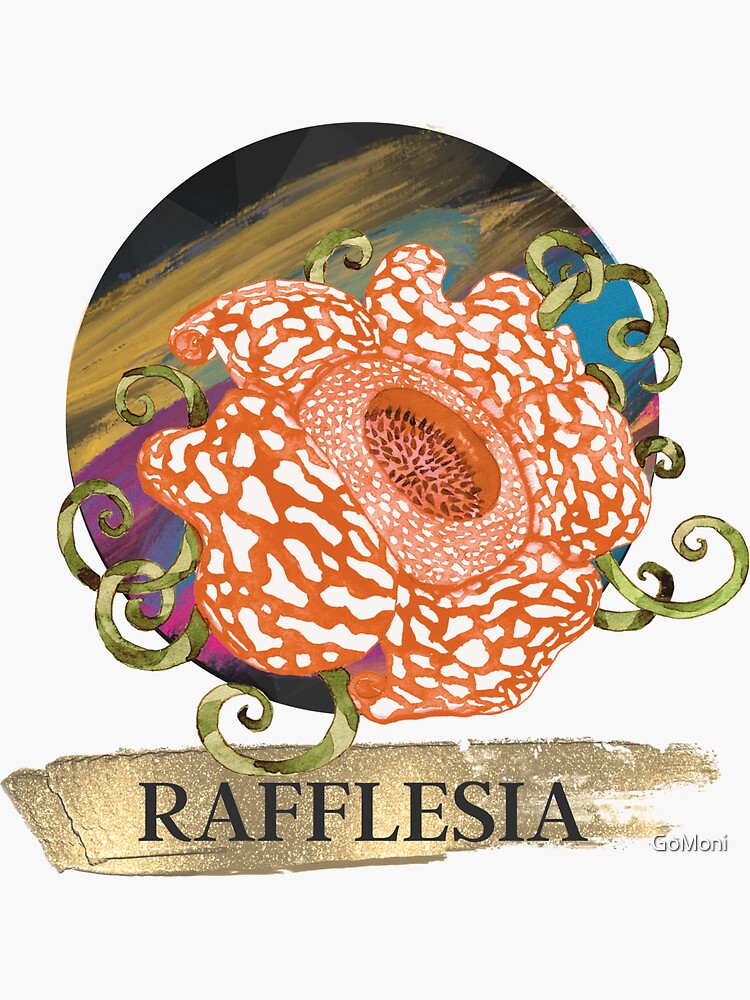 "RAFFLESIA MUMU" Sticker for Sale by GoMoni | Redbubble