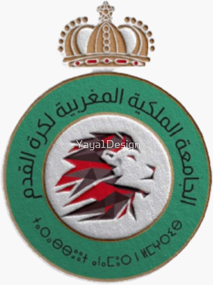 "Moroccan football logo 2022" Sticker for Sale by Yaya1Design | Redbubble
