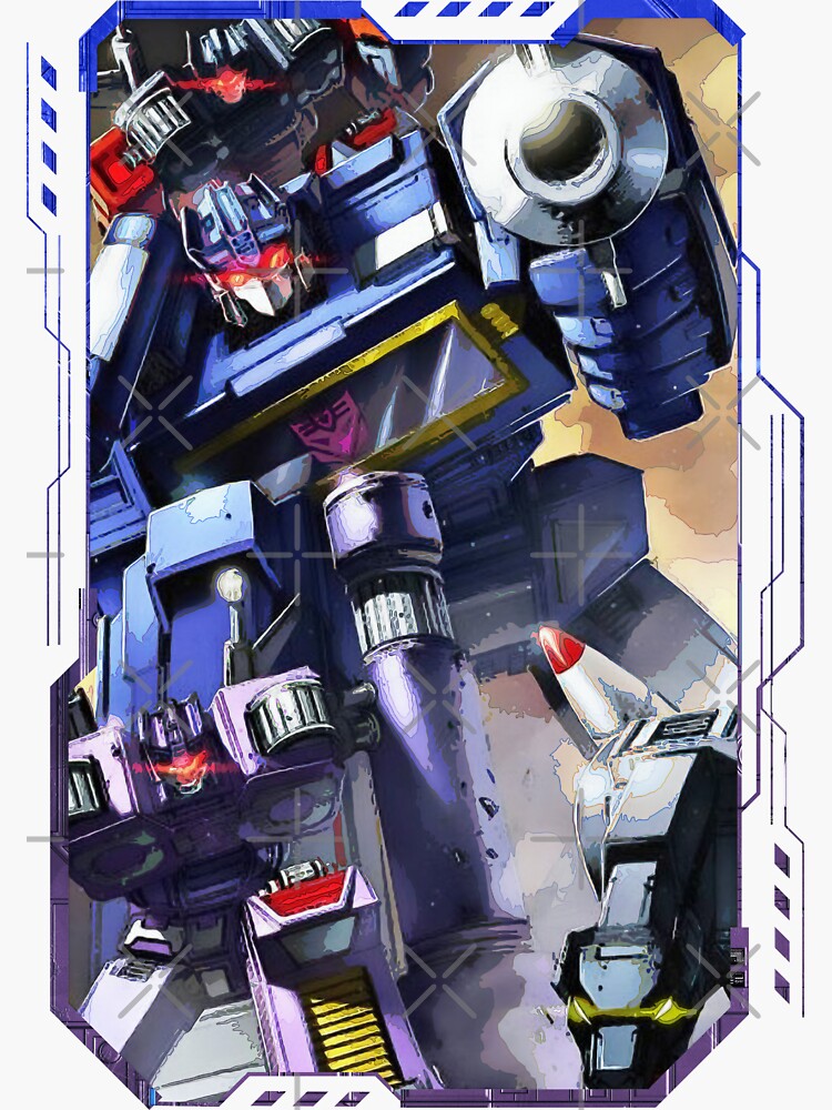 "Soundwave with Recordicons" Sticker for Sale by posterrifiq | Redbubble