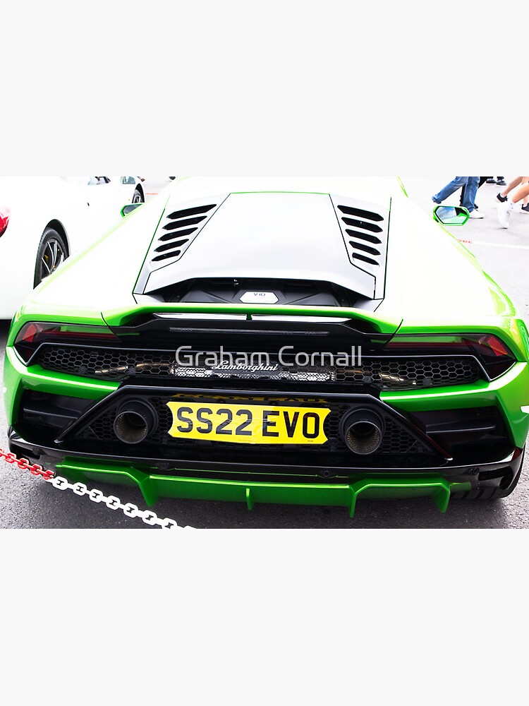 "Lamborghini Huracan Evo, in green, 2022 model" Sticker for Sale by ...