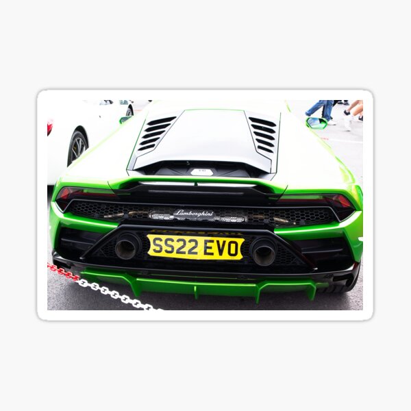 "Lamborghini Huracan Evo, in green, 2022 model" Sticker for Sale by ...
