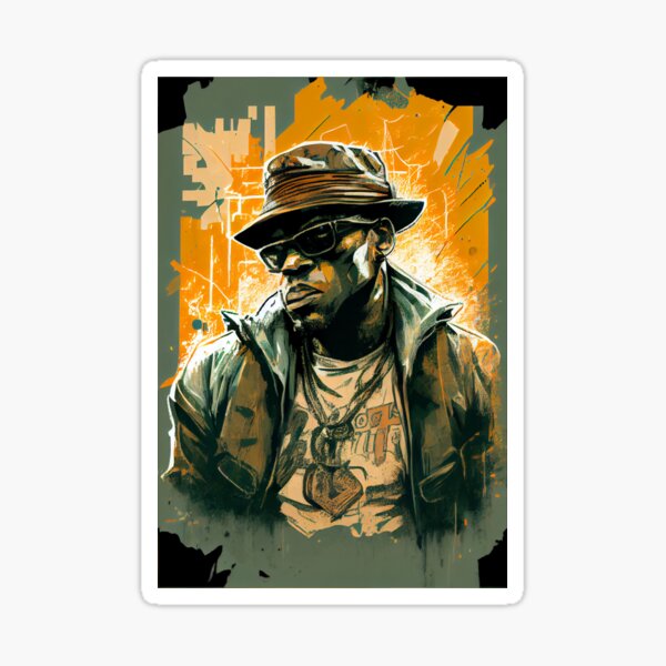 "LA Rapper Being In The Moment Streetwear" Sticker for Sale by ...