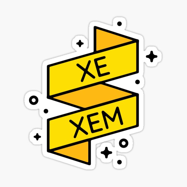 " Xe/Xem pronouns 4" Sticker for Sale by maura41 | Redbubble