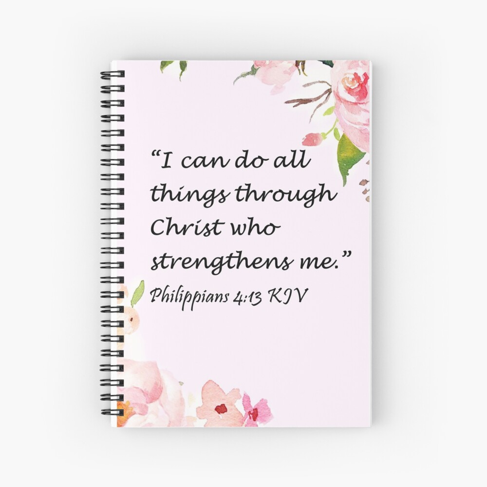 "Bible Verse" Spiral Notebook by ammiller4644 | Redbubble