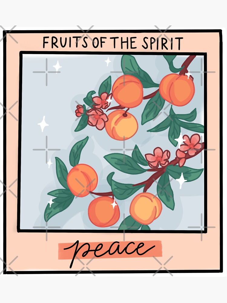 "Fruits of The Spirit Peace" Sticker for Sale by honeypilled | Redbubble